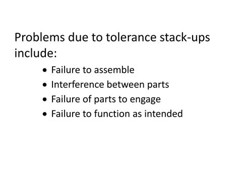 Ppt Me317 Tolerance Stack Ups Powerpoint Presentation Free Download
