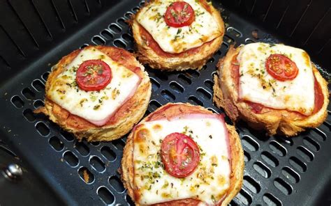 Mini Pizza De Pão De Forma Na Airfryer Receita RÁpida De Fazer