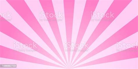 핑크 방사형 라인 장밋빛 일몰 또는 일출 패턴 만화책 페이지 디자인 서커스 또는 카니발 배경입니다 딸기 풍선껌 달콤한 롤리팝 캔디 아이스크림 질감 0명에 대한 스톡 벡터