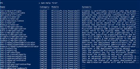 powershell cmdlets for dynamics crm on premise carl de souza