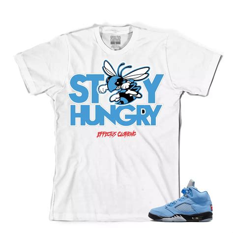 Tee To Match Air Jordan Retro 5 Unc Stay Hungry Unc Tee Walmart Com