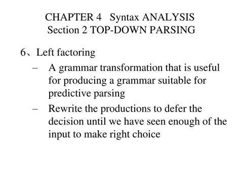 Ppt Chapter Syntax Analysis Section Approaches To Implement A Syntax Analyzer Powerpoint