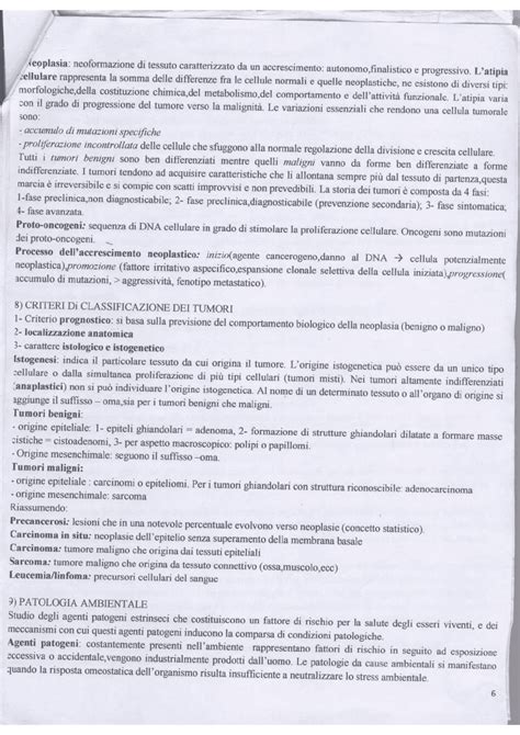 Classificazione Tumori Docsity