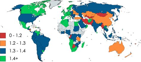 Countries Covered With Corresponding Mitm Robustness Distribution