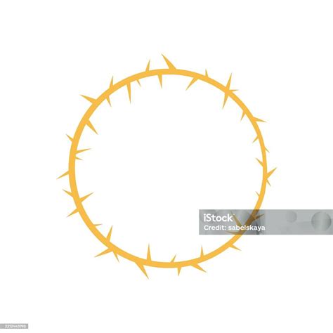 철조망 원형 프레임 가시 오렌지 둥근 선 테두리 벡터 미늘 녹슨 줄무늬 스파이크가 있는 찢어진 줄기 고딕 요소 0명에 대한 스톡 벡터 아트 및 기타 이미지 Istock