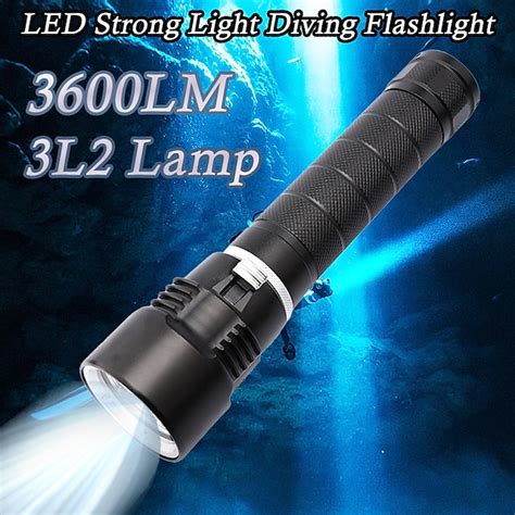 Starfire Profesjonalna Latarka Do Nurkowania 3l2 Lampa 3600lm Podwodna