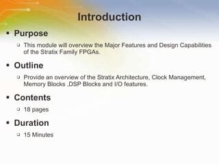 Stratix FPGA Overview PPT