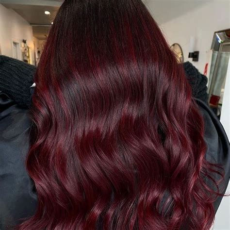 Red Hair With Black Tips Ideas