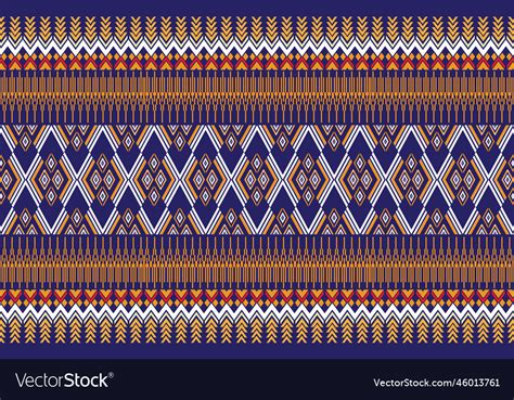 Gypsy Pattern Tribal Ethnic Motifs Geometric Vector Image