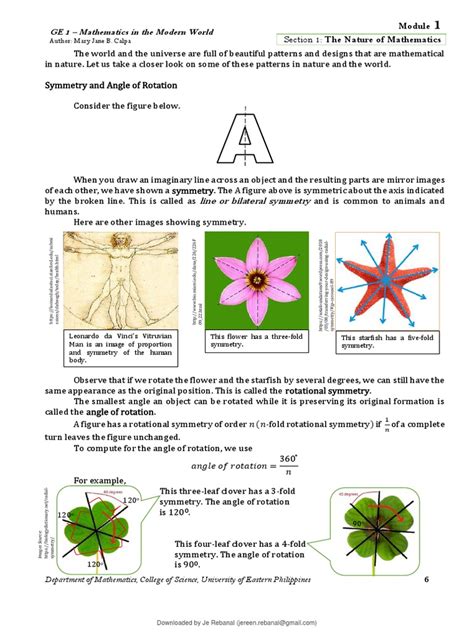 Math In The Modern World Module 1 Sequences Extracted Download Free Pdf Symmetry Mathematics