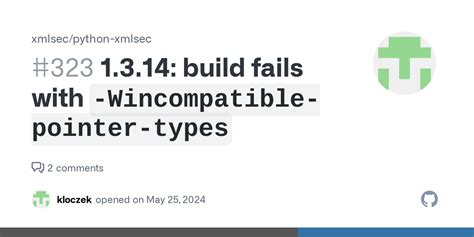 1314 Build Fails With ` Wincompatible Pointer Types` · Issue 323