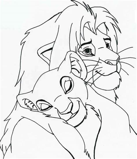 Simba And Nala Drawing At Getdrawings Free Download