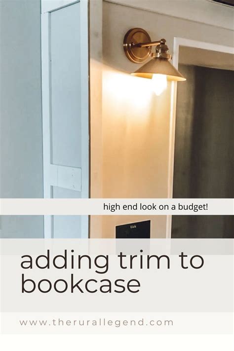 Adding Trim To Cabinets And Bookshelves