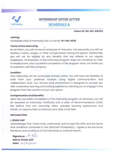 Asif Shaik On Linkedin Internship Cybersecurity Virtunexa Learning Growth Remotework