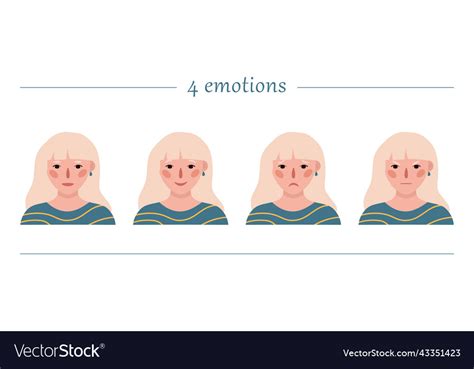 Girls Portraits Set Royalty Free Vector Image Vectorstock