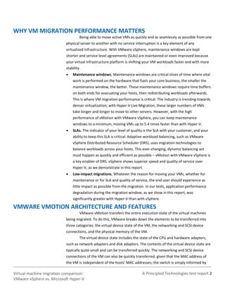 Vmware Vsphere Vmotion Times Faster Than Hyper V Live Migration Pdf