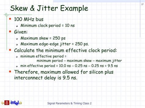 Ppt Signal And Timing Parameters I Common Clock Class 2 Powerpoint