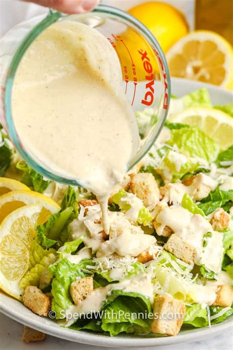 Caesar Salad With Homemade Dressing Spend With Pennies