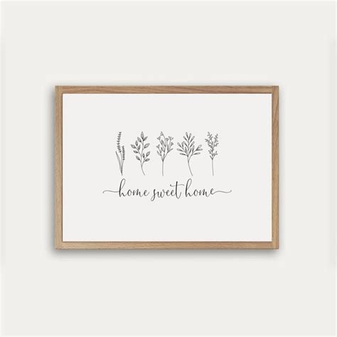 Home Sweet Home Print Etsy