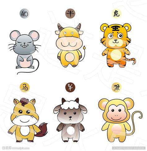 卡通十二生肖上集设计图其他动漫动画设计图库昵图网