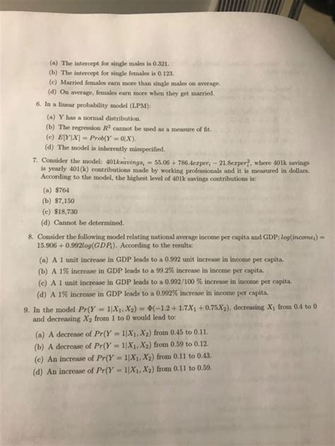solved part 3 multiple choice circle the best answer to
