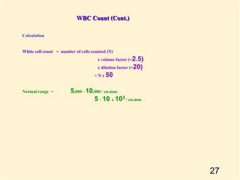 PPT RBC Count Hb Hct Blood Indices WBC Count Plt Count PowerPoint Presentation ID 5385305