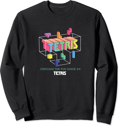 Tetris Stacking The Fun Since 84 Sudadera Negro Yaxa Colombia