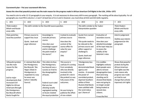 Coursework Plan 1 Plan Coursework Plan Put Your Coursework Title