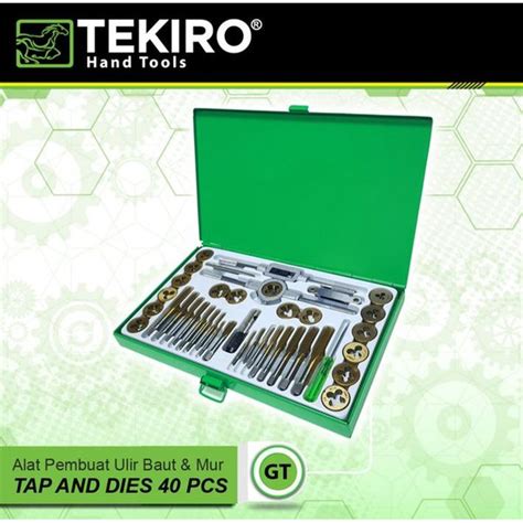 Jual Tekiro Tap And Dies Set 40pcs Alat Senai Dan Tab Ulir Baut Shopee Indonesia