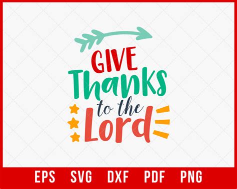 Give Thanks To The Lord Clip Art