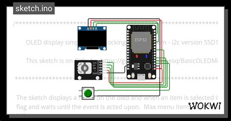 Encoder Menu Original Wokwi ESP32 STM32 Arduino Simulator