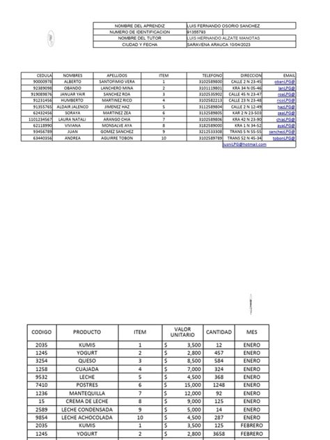 Interfaz De Excel3 Pdf