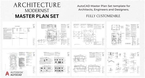 Autocad Residential Master Plan Set Template Etsy