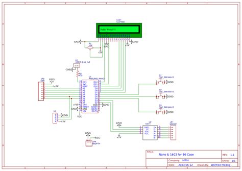 Arduino Nano 1602 LCD For 86 Case EasyEDA Open Source Hardware Lab