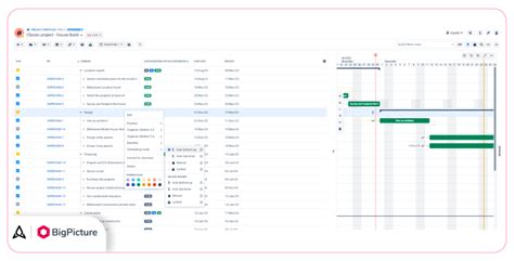 BigTip Gantt Module Tips And Tricks BigPicture
