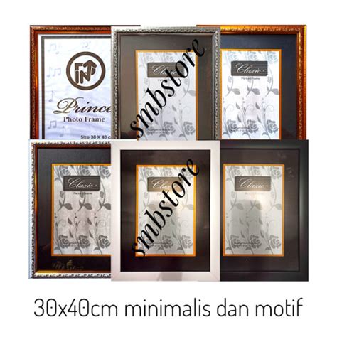 Jual Bingkai Frame Figura Pigura Foto A3 12R 17R 30x40cm Motif