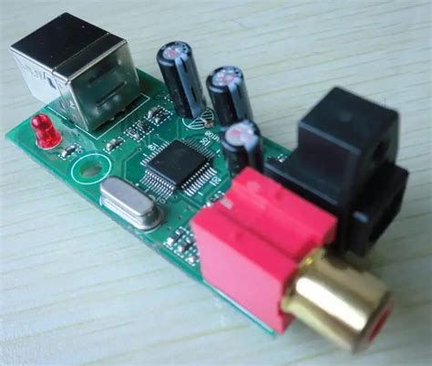 USB Card USB To Coaxial Fiber SPDIF DTS AC Converter Board Module A In Amplifier From