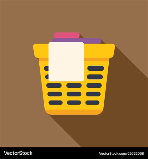 Laundry Basket Overflowing With Clothes Awaiting Vector Image