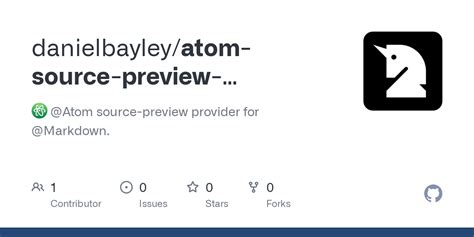 Github Danielbayleyatom Source Preview Markdown Atom Atom Source