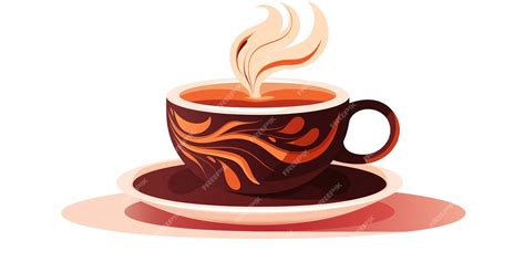 Hot Coffee Cup With White Background Premium Ai Generated Image