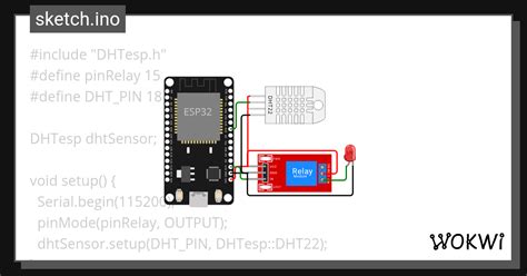 SESI Relay DHT Wokwi ESP STM Arduino Simulator