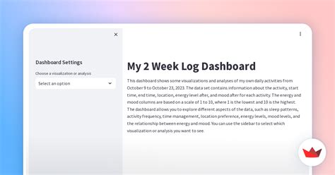 App Dashboard Streamlit