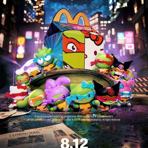 Mcdonalds 2025 Hello Kitty X Teenage Mutant Ninja Turtles Complete
