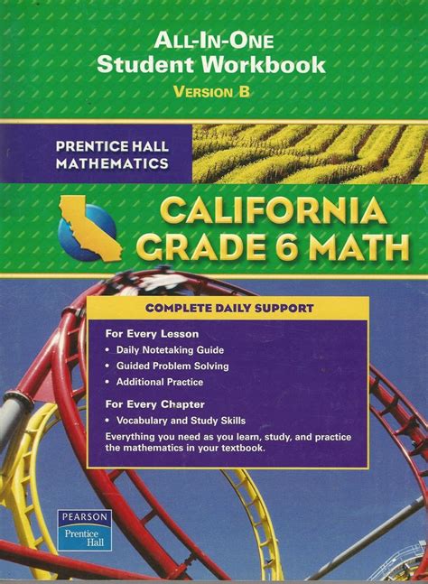 California Math All In One Student Workbook Grade 6 Version A Jandc Books
