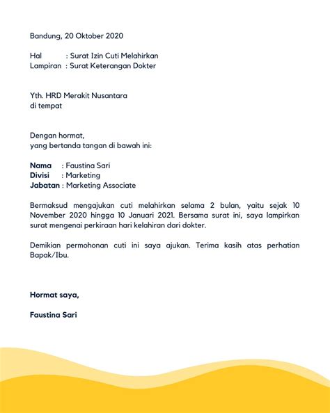 Detail Contoh Surat Izin Libur Kerja Koleksi Nomer