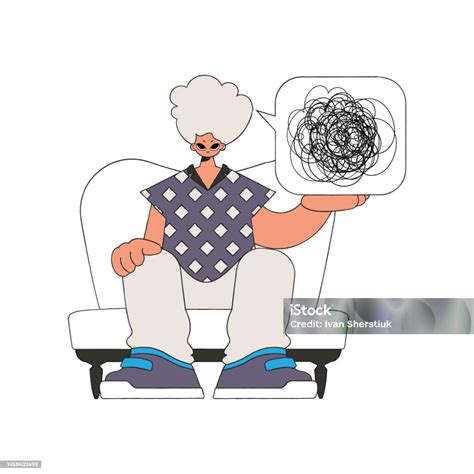 그 남자는 자신의 마음 깊은 곳에서 길을 잃었다는 것을 보여줍니다 정신적 문제가있는 사람 감정에 대한 스톡 벡터 아트 및 기타 이미지 Istock