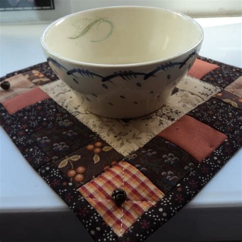 Rustic Patchwork Mat Folksy