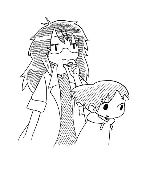 「時田先生作「地の光はすべて人」よりハカセとくおりあちゃん。ハカセは白衣の下に着てる服のズボン部分がかわいいのですが、こ」payjamaの漫画