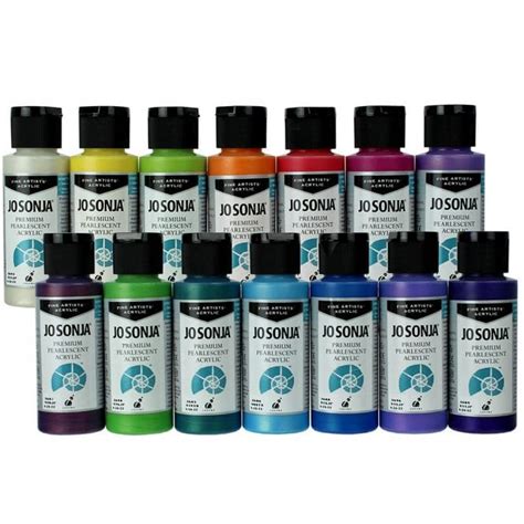 Jo Sonjas Jo Sonja® Premium Pearlescent Acrylic 14 X 60ml Set Art