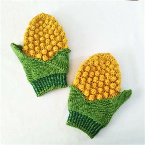 익스트림무비 귀여운 옥수수and딸기 벙어리 장갑